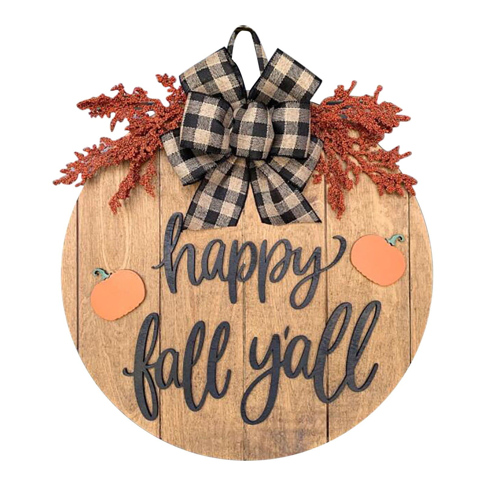 ZJDOAK Welcome Fall Door Sign Sign for Front Door, Fall Wreath Door ...