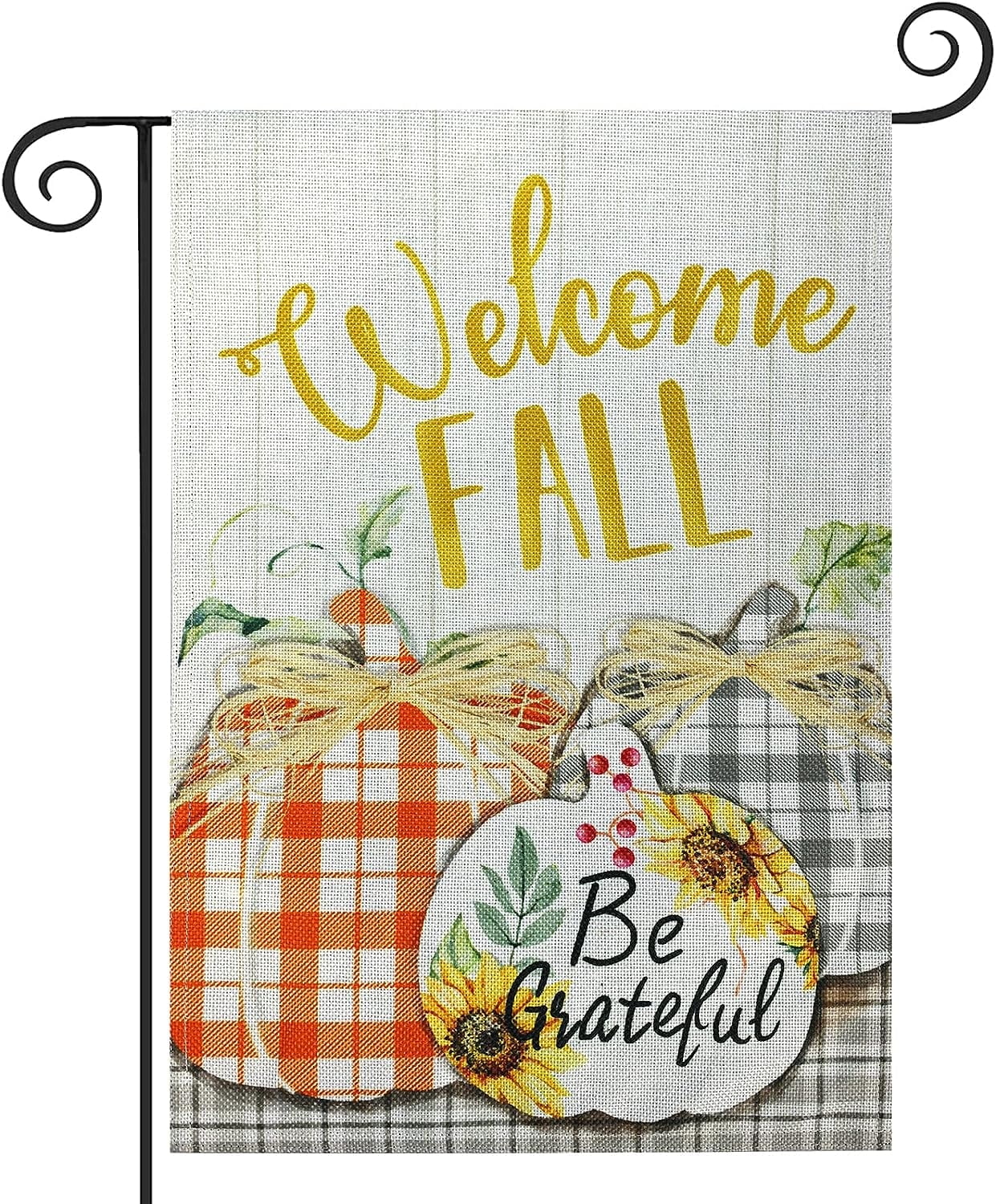 Welcome Fall Garden Flag, hogardeck 12.5x18 Inch Vertical Double Sided ...