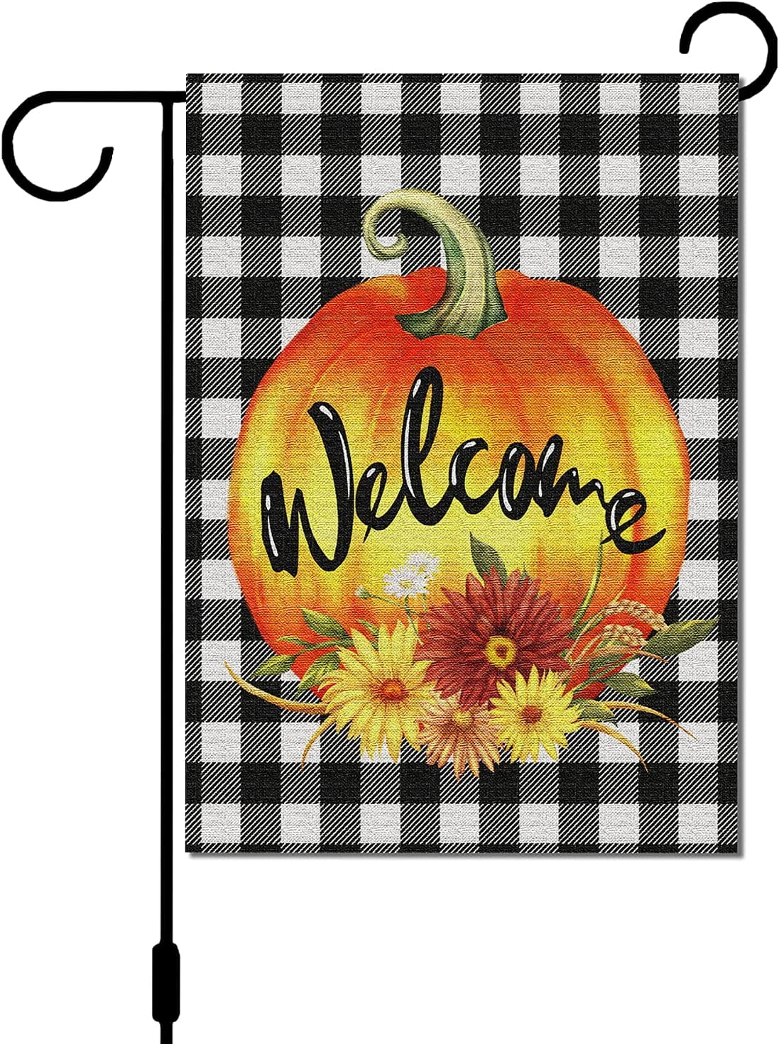 Welcome Fall Garden Flag small 12.5 x 18 Inch Double Sided Buffalo ...