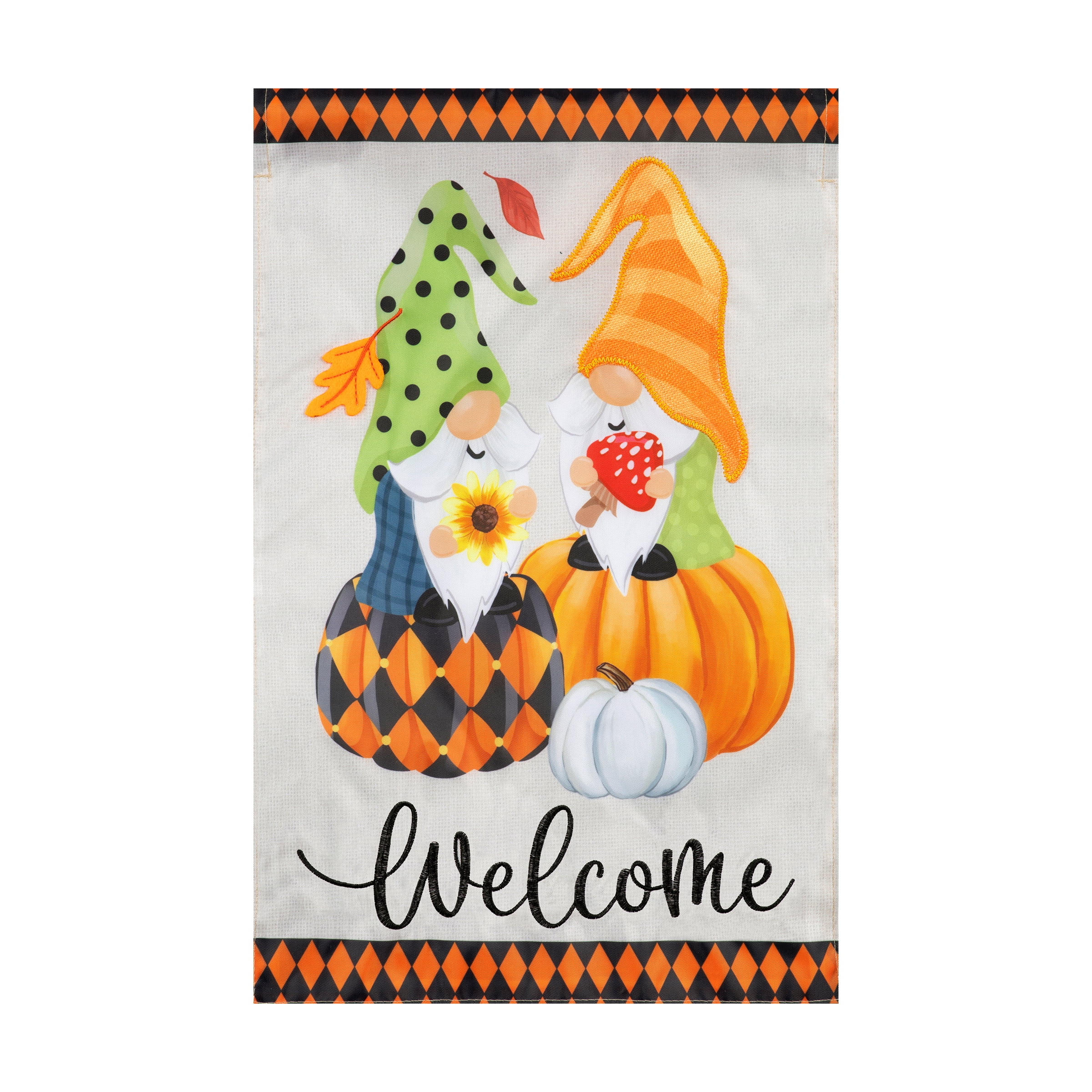 Welcome Fall Gnomes Yard Flag 11.5in x 18in - Walmart.com