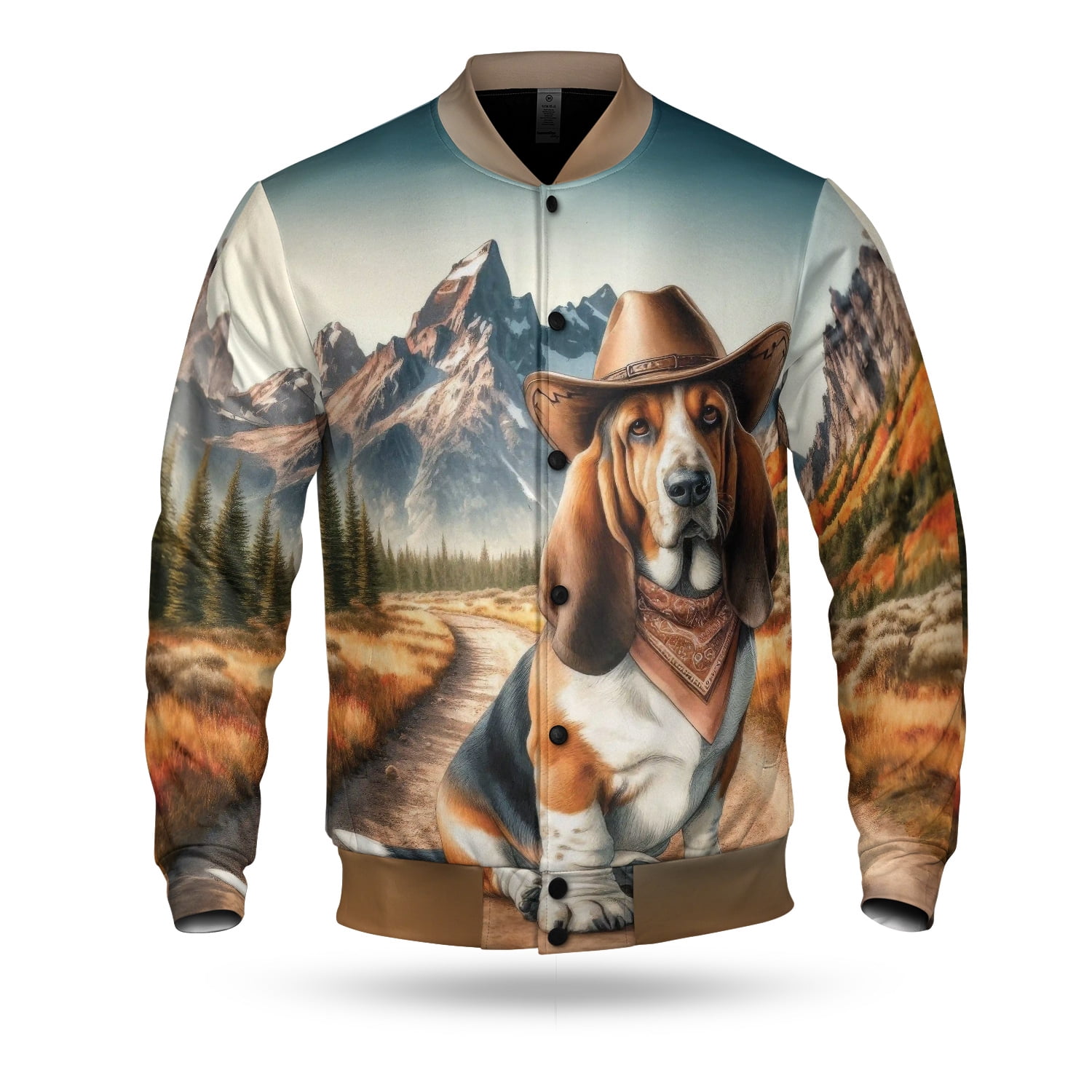 Welcome Fall Western Cowboy Basset Hound Enjoys Majestic Autumn All ...