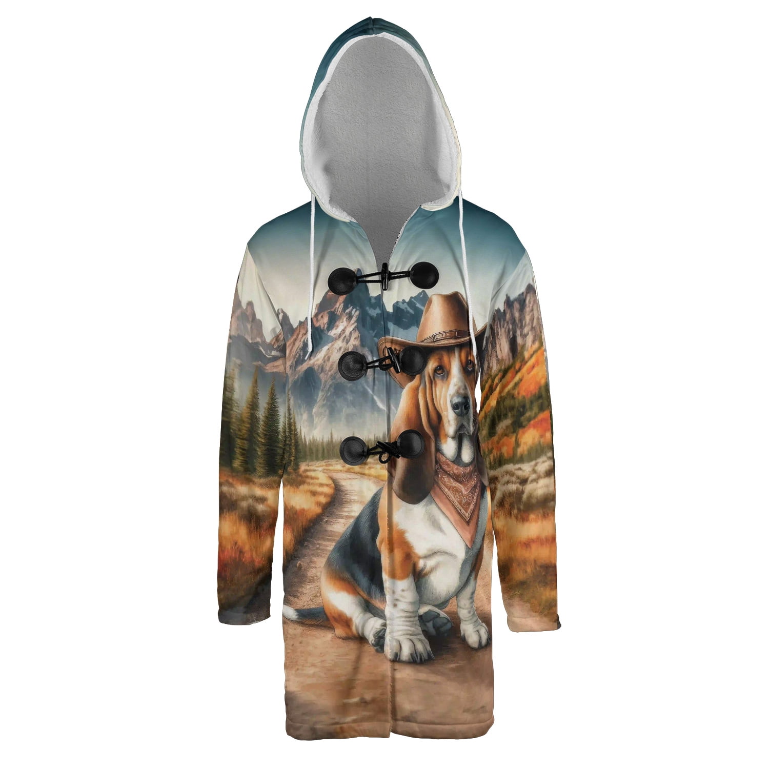 Welcome Fall Western Cowboy Basset Hound Enjoys Majestic Autumn All ...