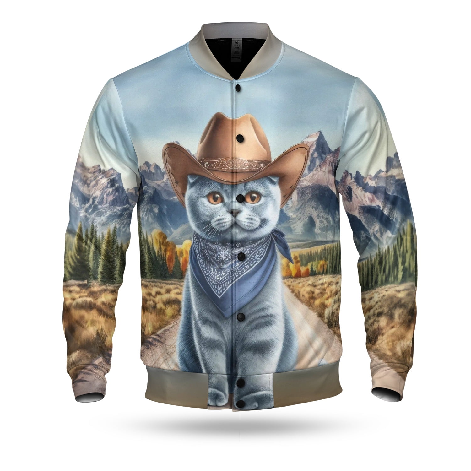 Welcome Fall Western Cowboy Scottish Fold Enjoys Majestic Autumn All ...