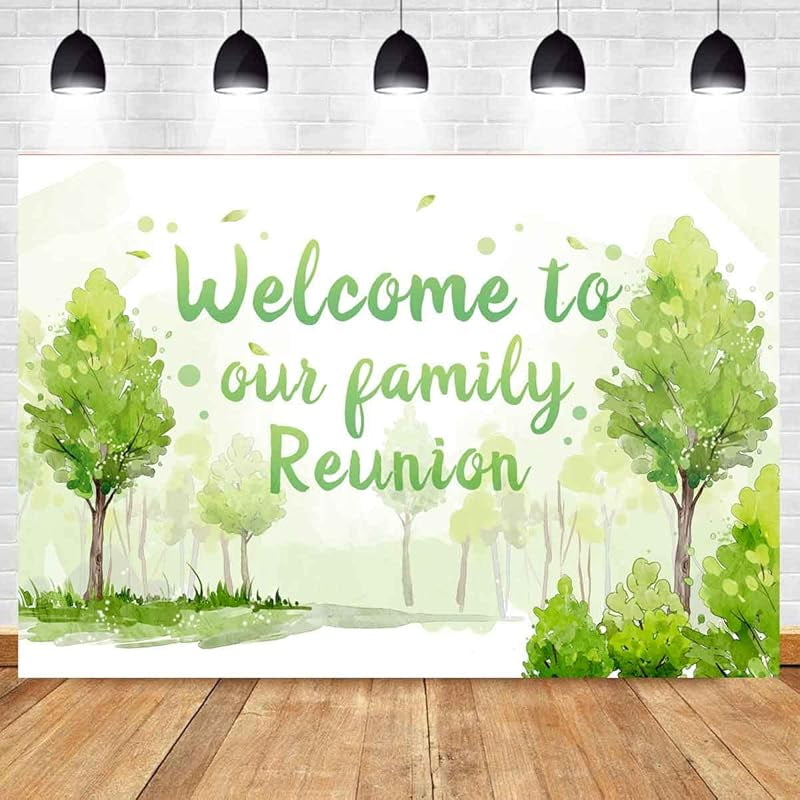 Welcome Family Party Backdrop Happy Family Party Decoration Props Photo ...