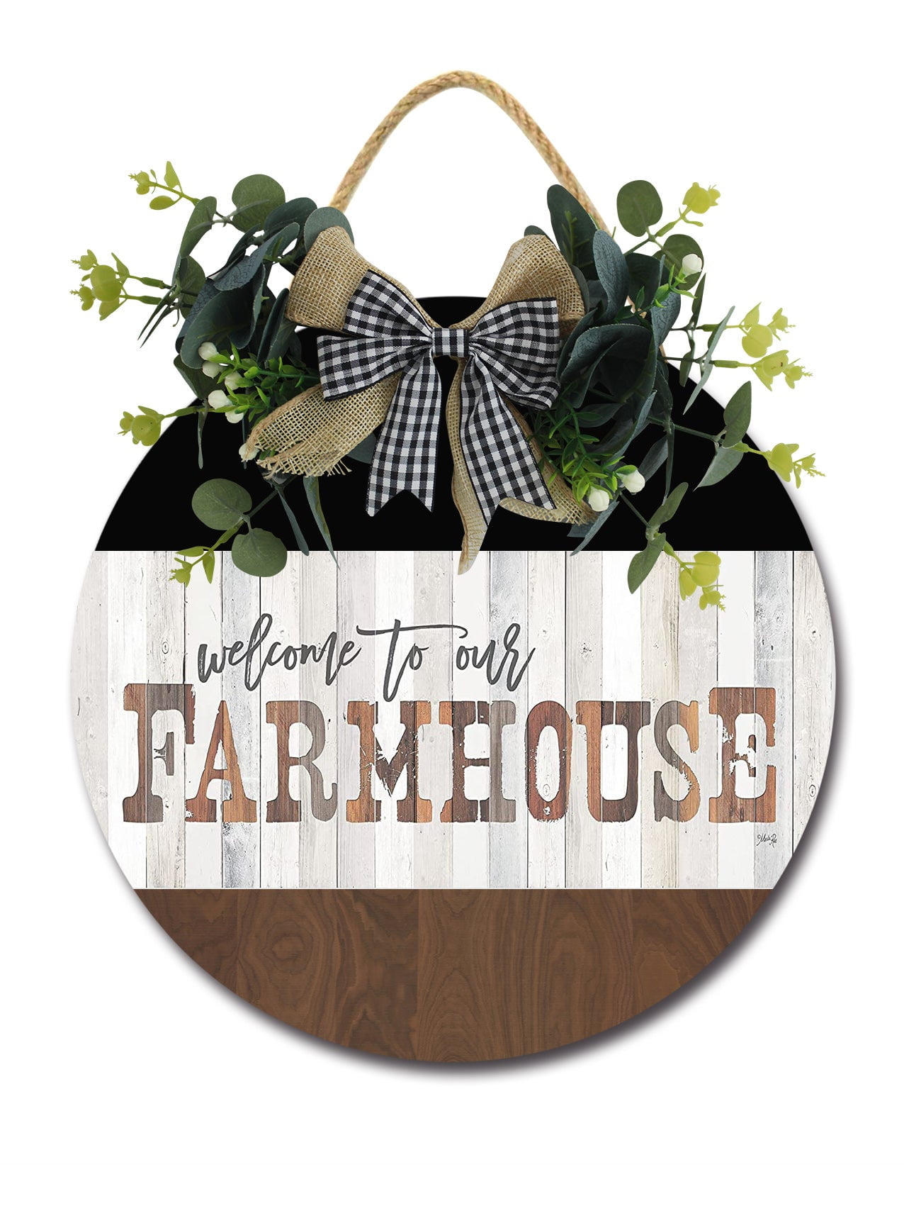 Welcome To Our Farmhouse Sign for Front Door Hanging Seasons Sign ...