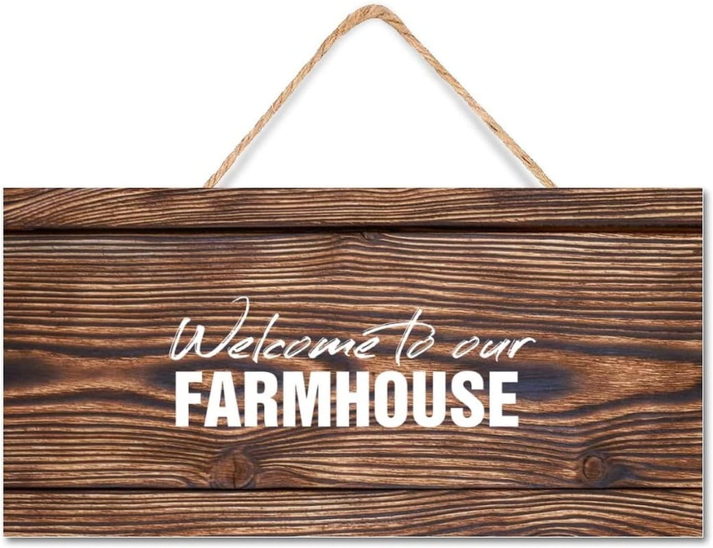 Welcome to Our Farmhouse Wooden Sign Farmhouse Style Wood Sign with ...