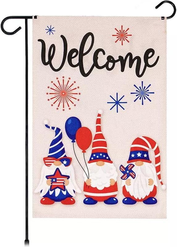 Welcome Firework Gnome USA America 4th Of July Patriotic Independence ...