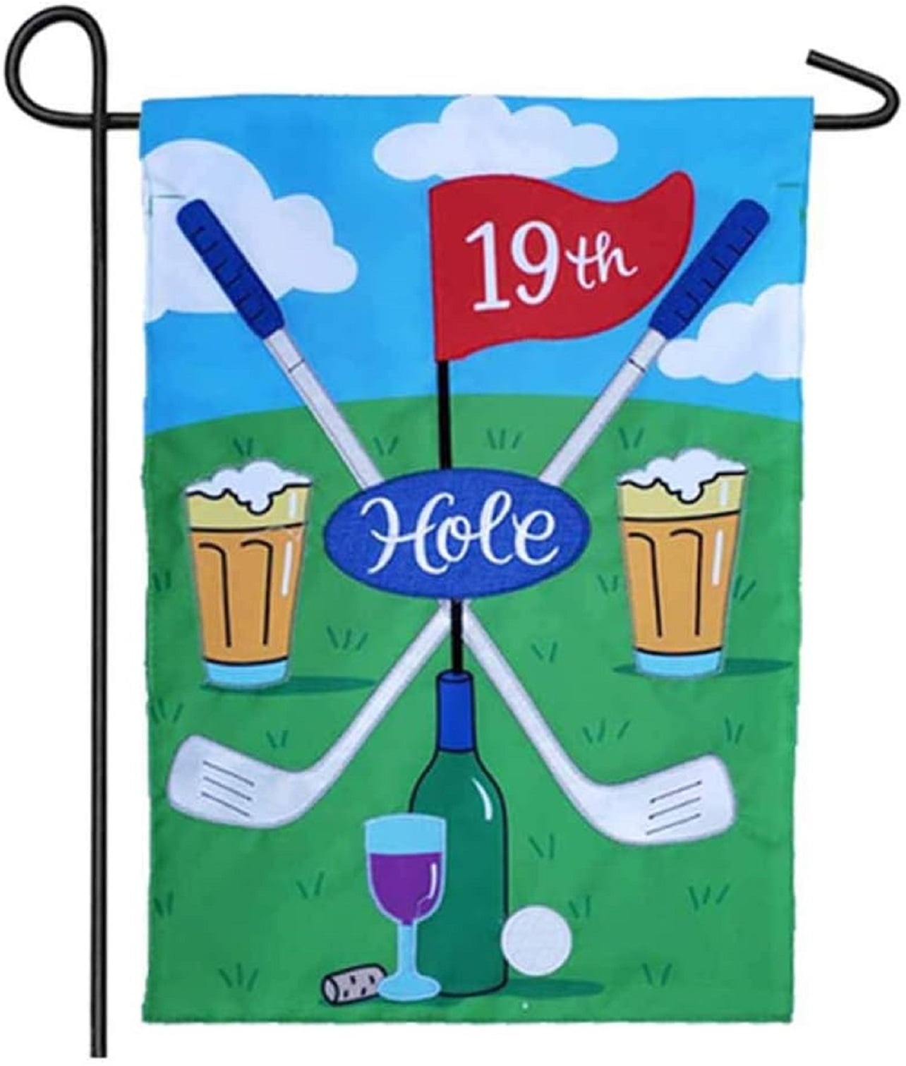 Welcome Flag - 19Th Hole Golf Garden Flags Double Sided Holidays Yard ...