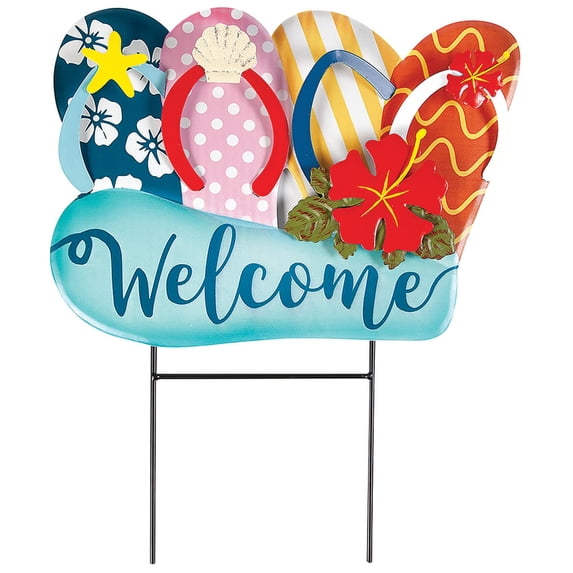 Welcome Flip Flop Stake by Fox River™ Creations - Walmart.com