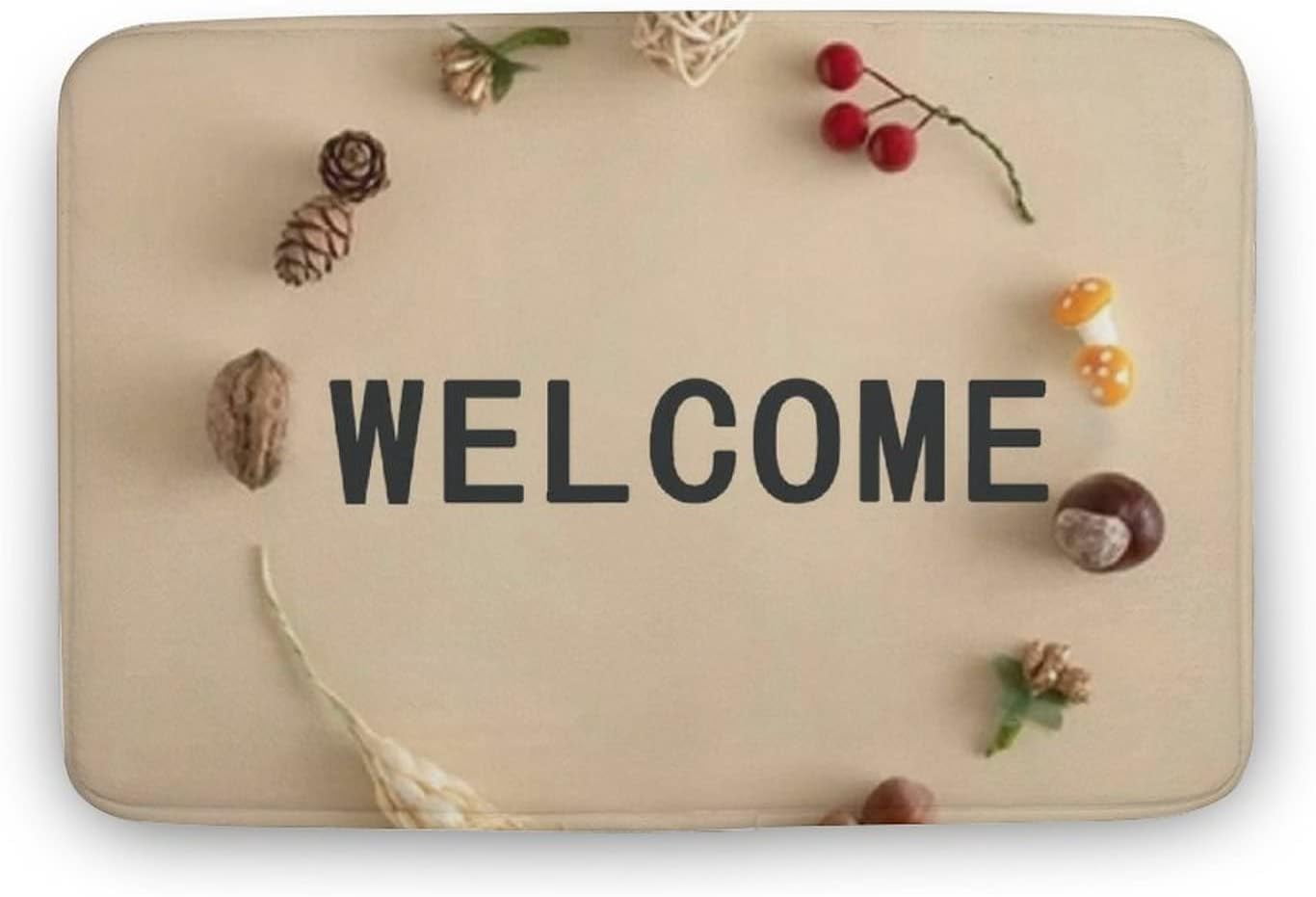 Welcome Food Decor Doormat, for Home Bedroom Living Room Decor Happy ...