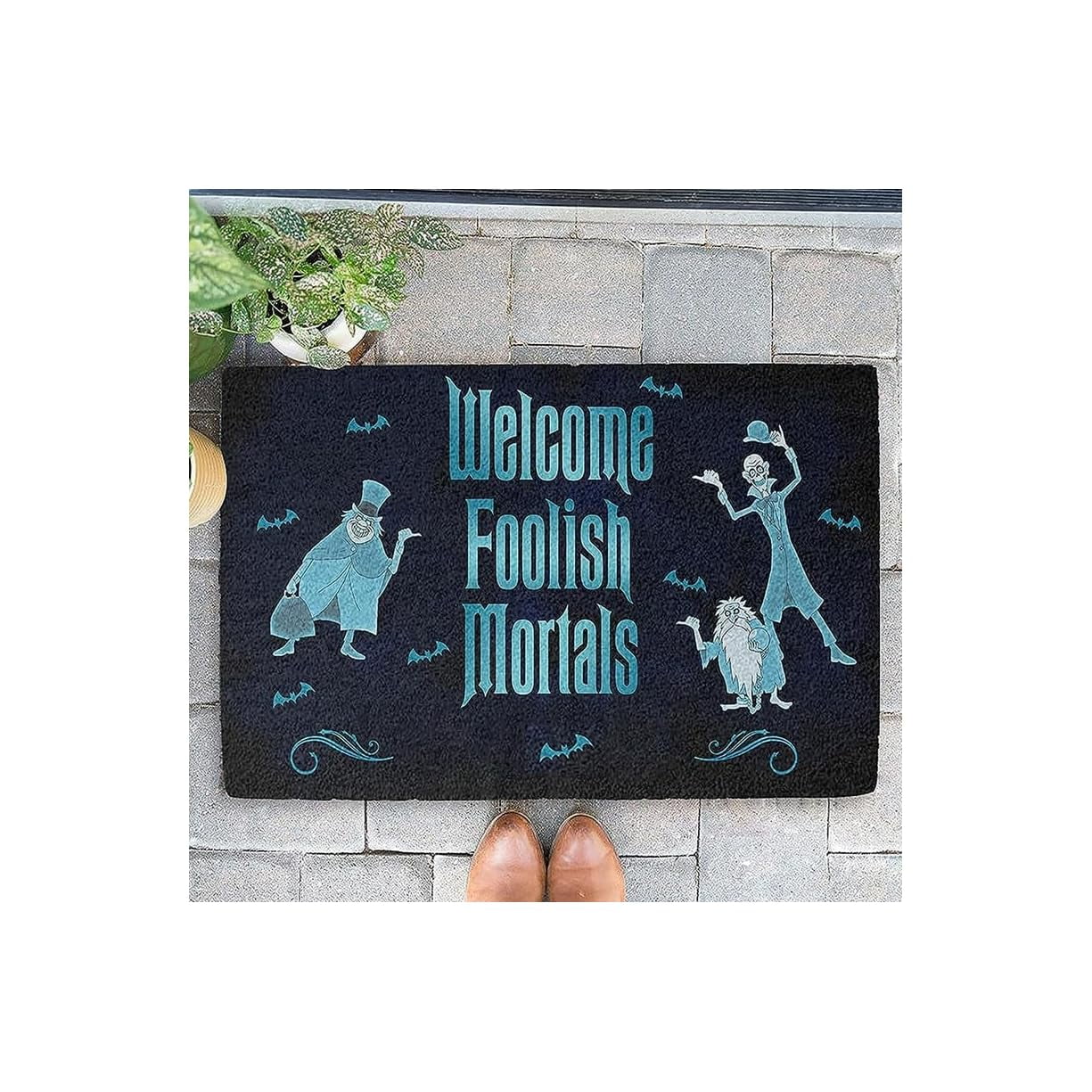 Welcome Foolish Mortals Doormat,Hitchhiking Ghost Haunted Mansion ...
