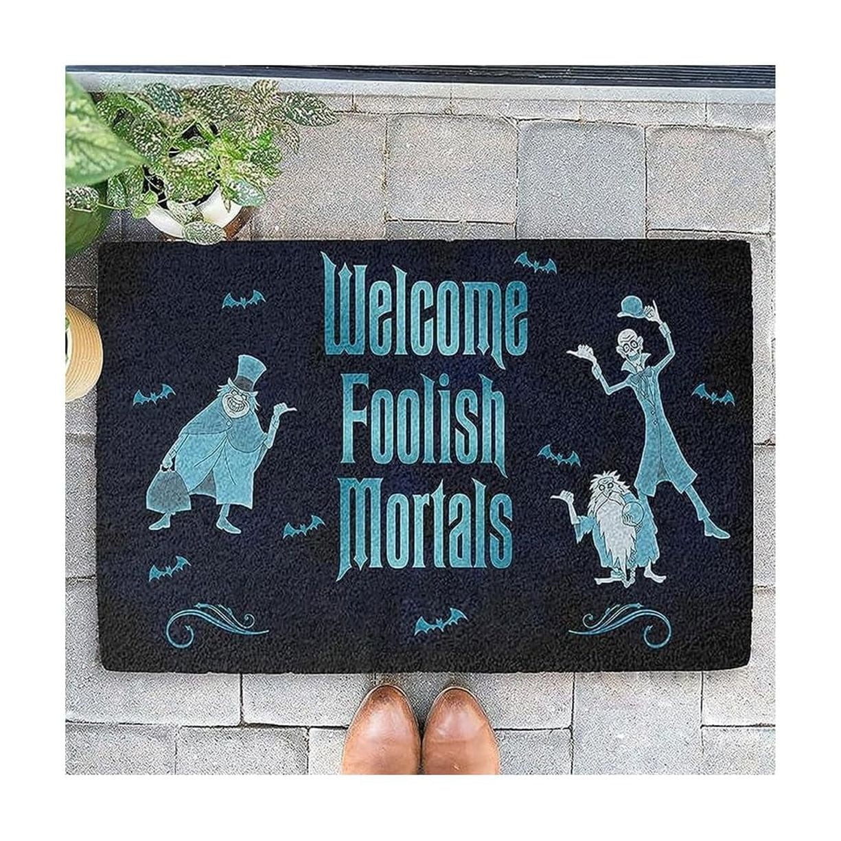 Welcome Foolish Mortals Doormat,Hitchhiking Ghost Haunted Mansion ...