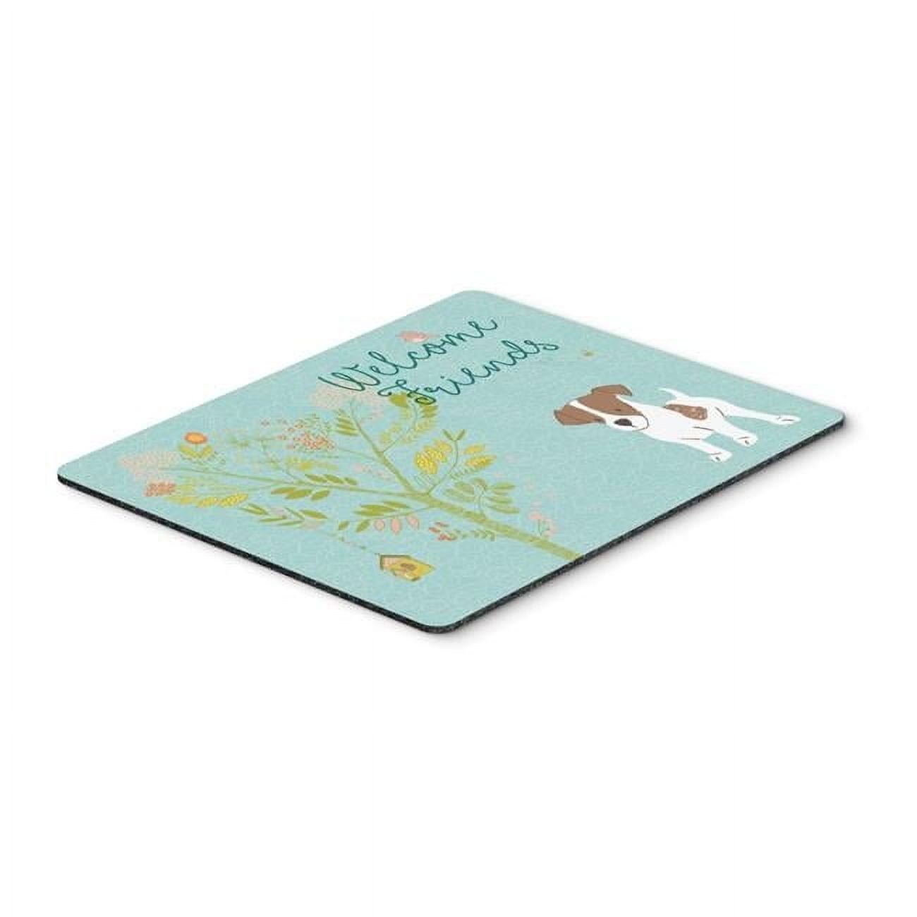 Welcome Friends Jack Russell Terrier Puppy Mouse Pad - Hot Pad or ...