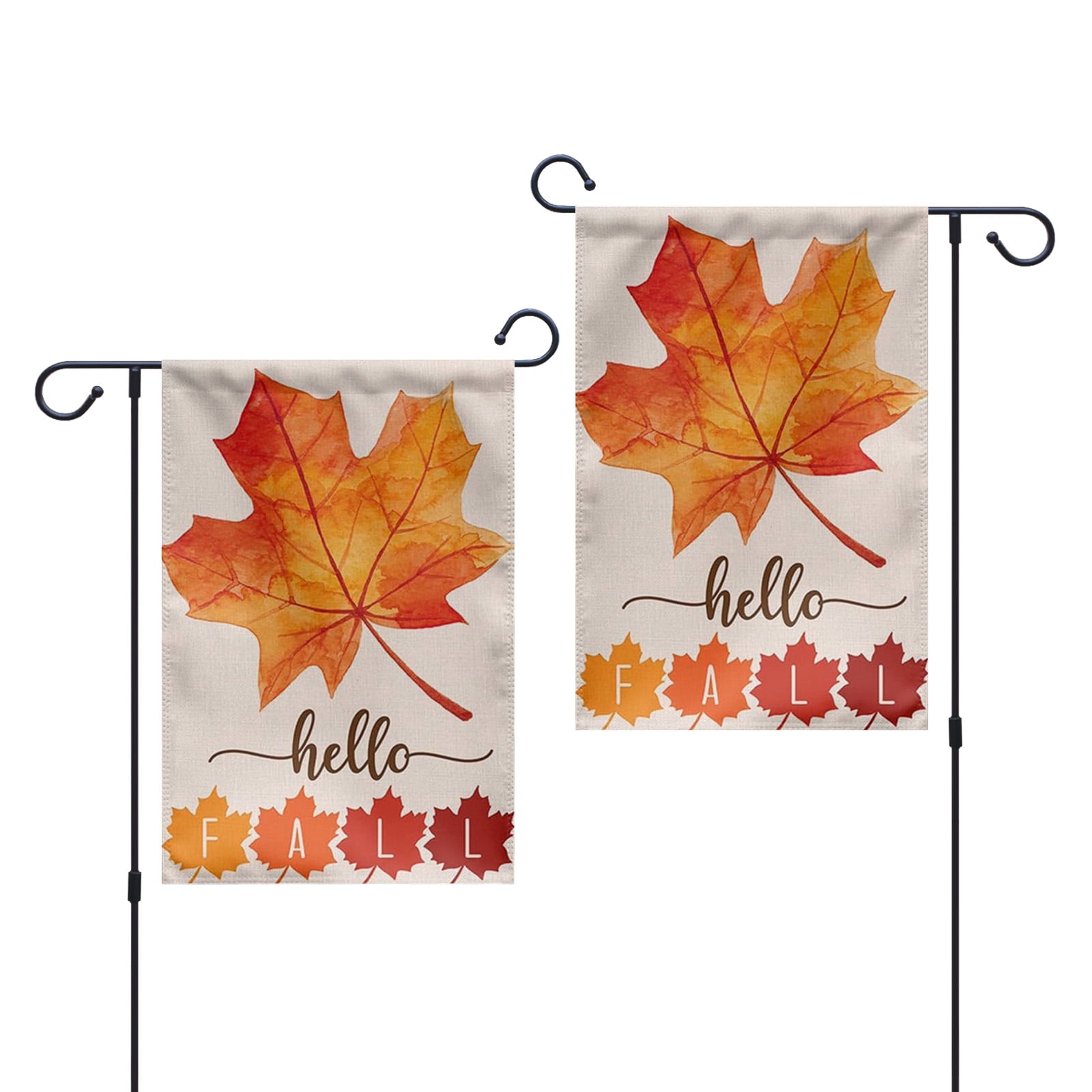 Welcome Garden 12 x18 inch double-sided outdoor flag flag Plant Autumn ...