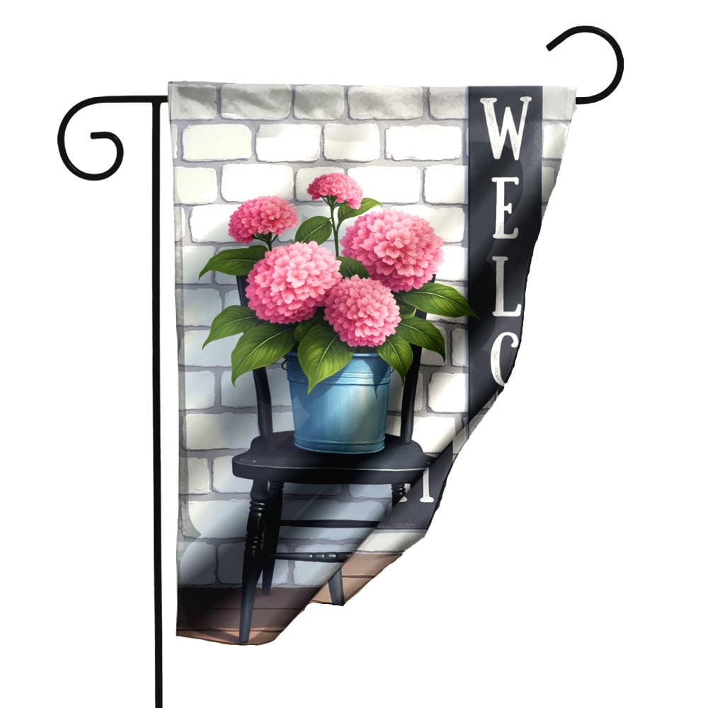 Welcome Garden Flag 12.5x18 Inch Double Sided Polyester Decorative Yard ...