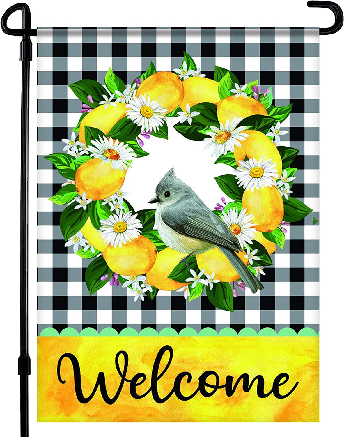 Welcome Garden Flag - 12x18 inch Double-Sided Spring Garden Flag ...