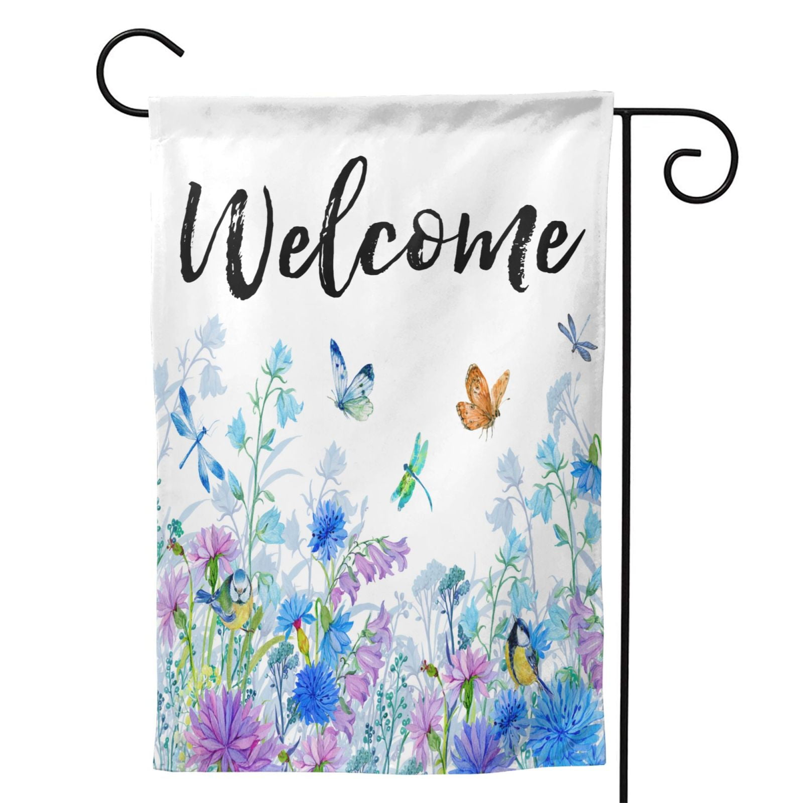 Welcome Garden Flag 28"X40" Outdoor Indoor Garden Decor Porch Banner ...