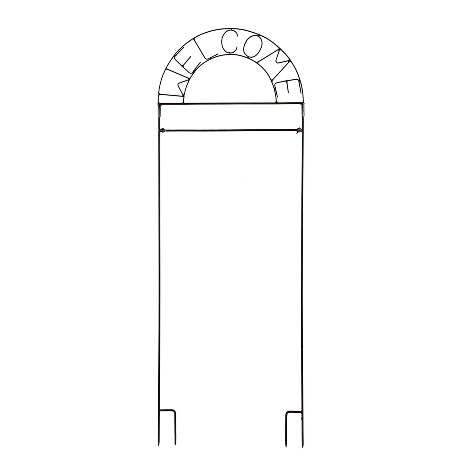 Evergreen Welcome Garden Flag Arbor Stand- 18 x 52 Inches Garden and ...