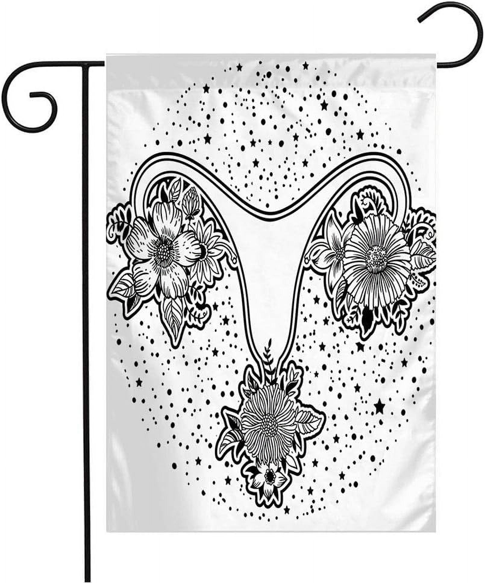 Welcome Garden Flag Beautiful Mother Organ Star Girl Female ...