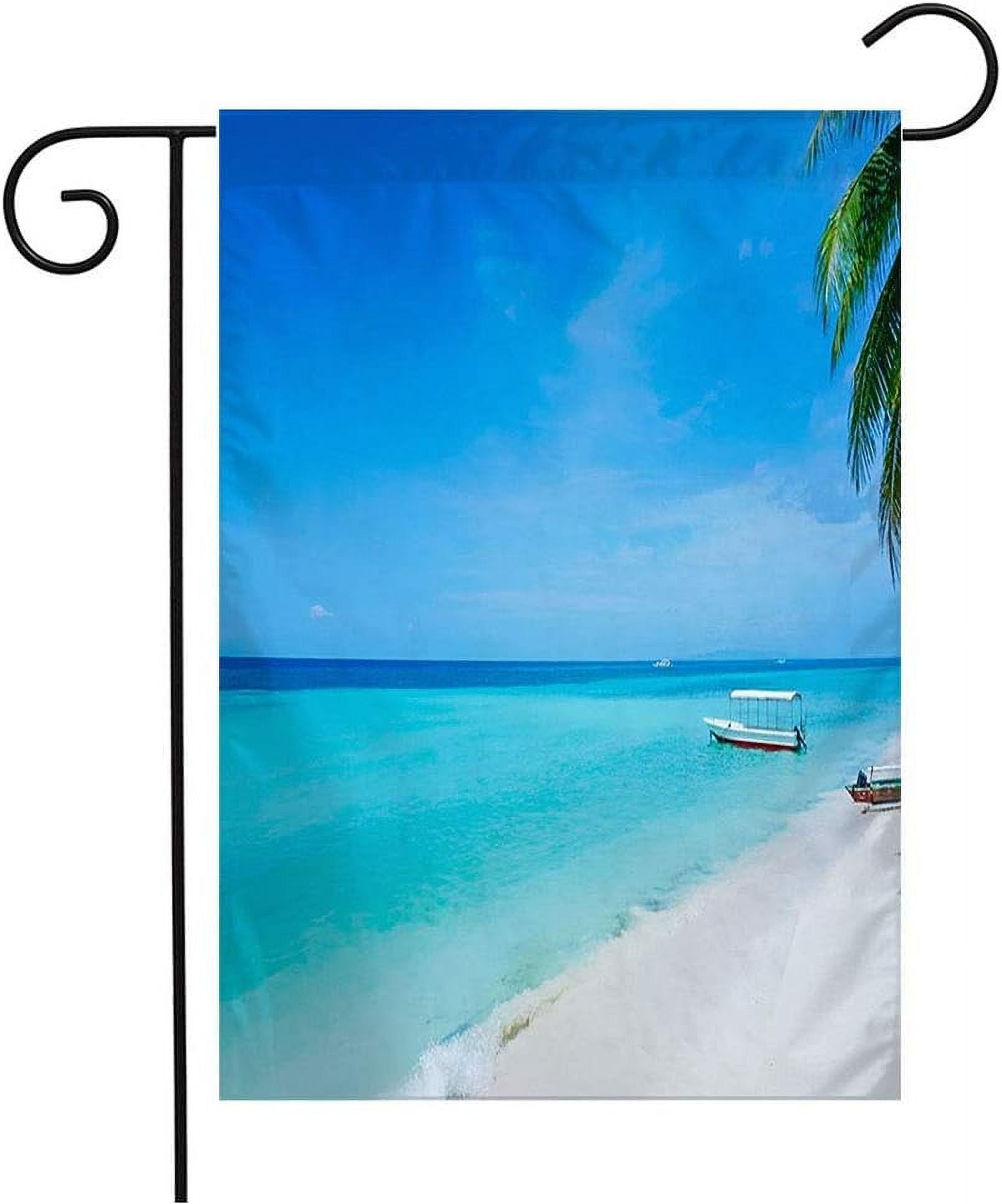 Welcome Garden Flag Beautiful Tropical Beach Sky Philippines Travel ...