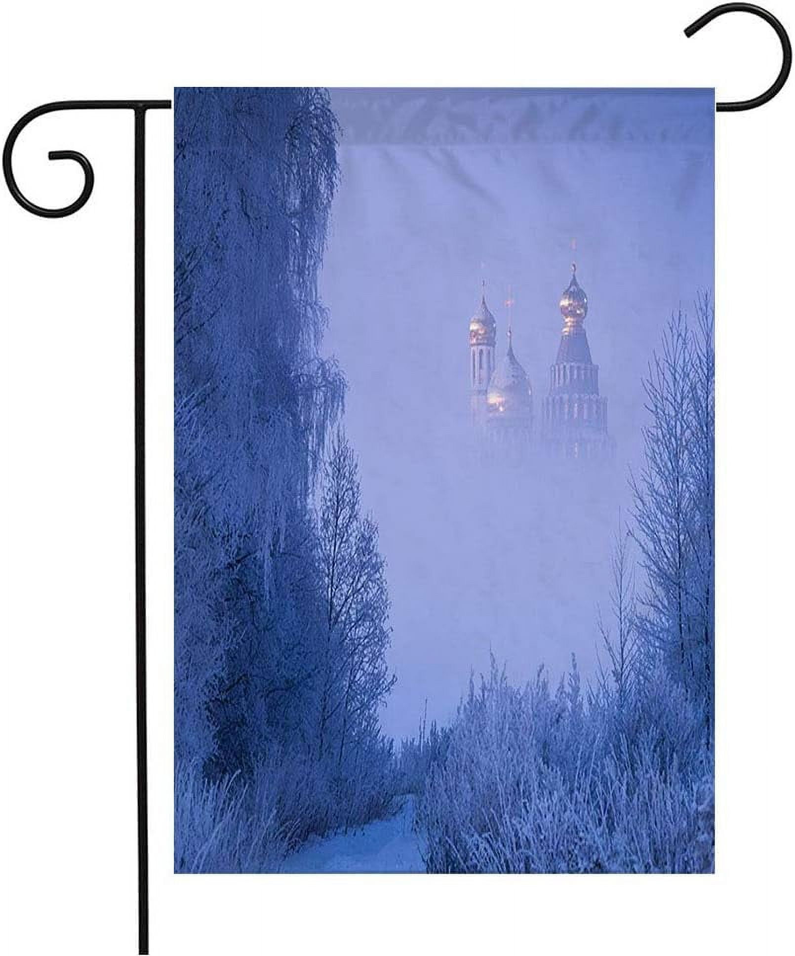 Welcome Garden Flag Frosty Landscape Nature Sky Architecture View ...