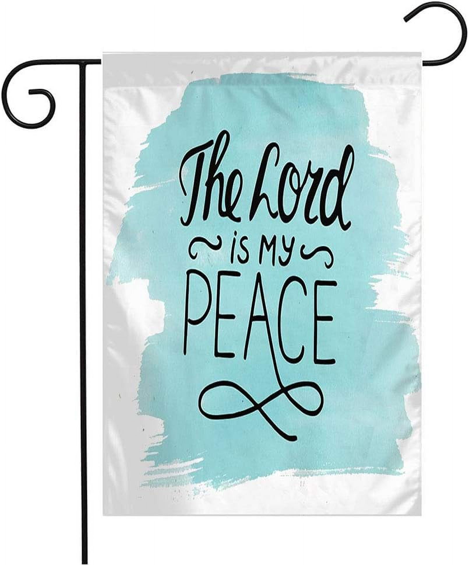 Welcome Garden Flag Hand Word is Lettering Collection Sign Print Font ...