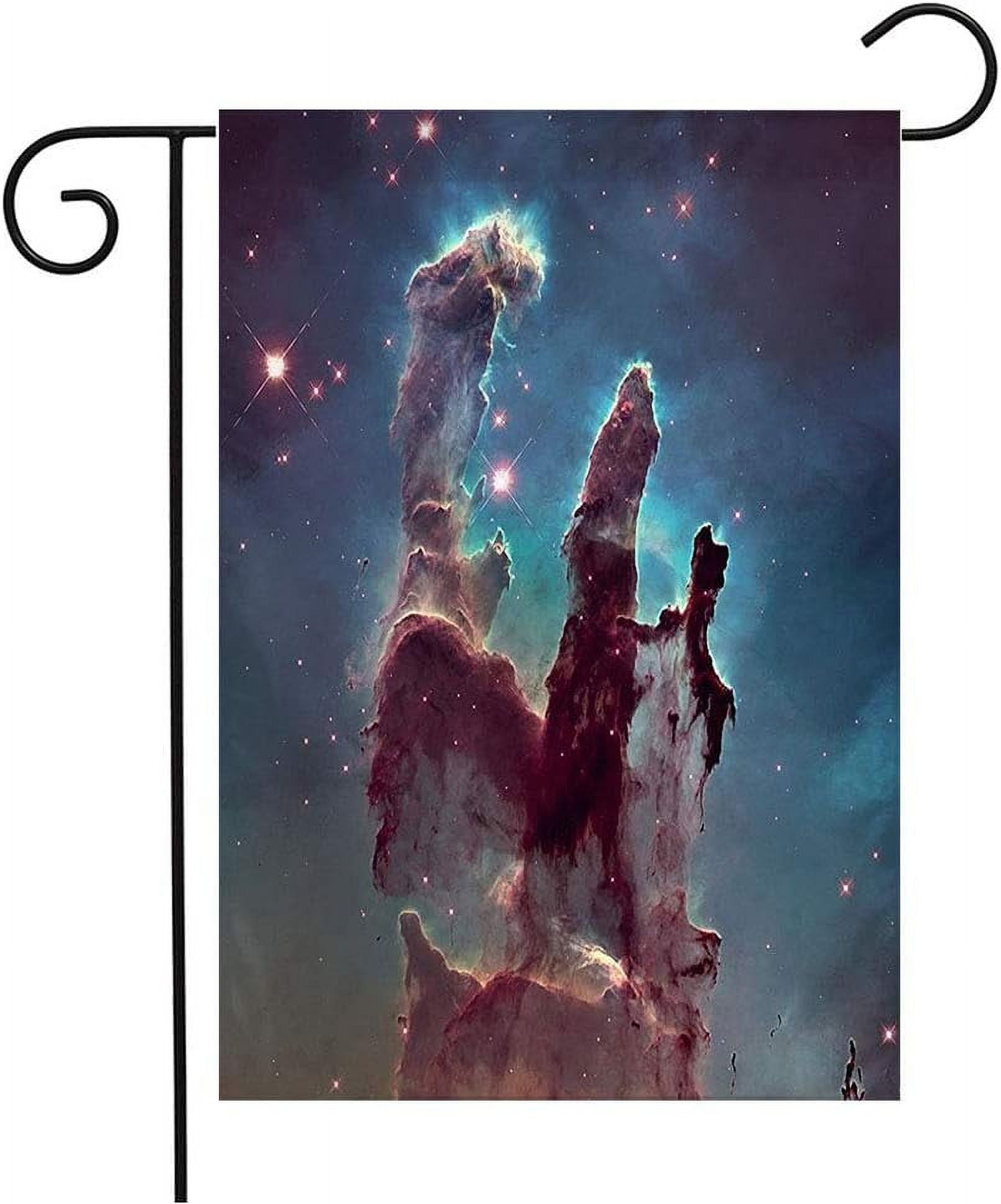 Welcome Garden Flag Sun Pillars Creation Stars Eagle Nebula M16 ...