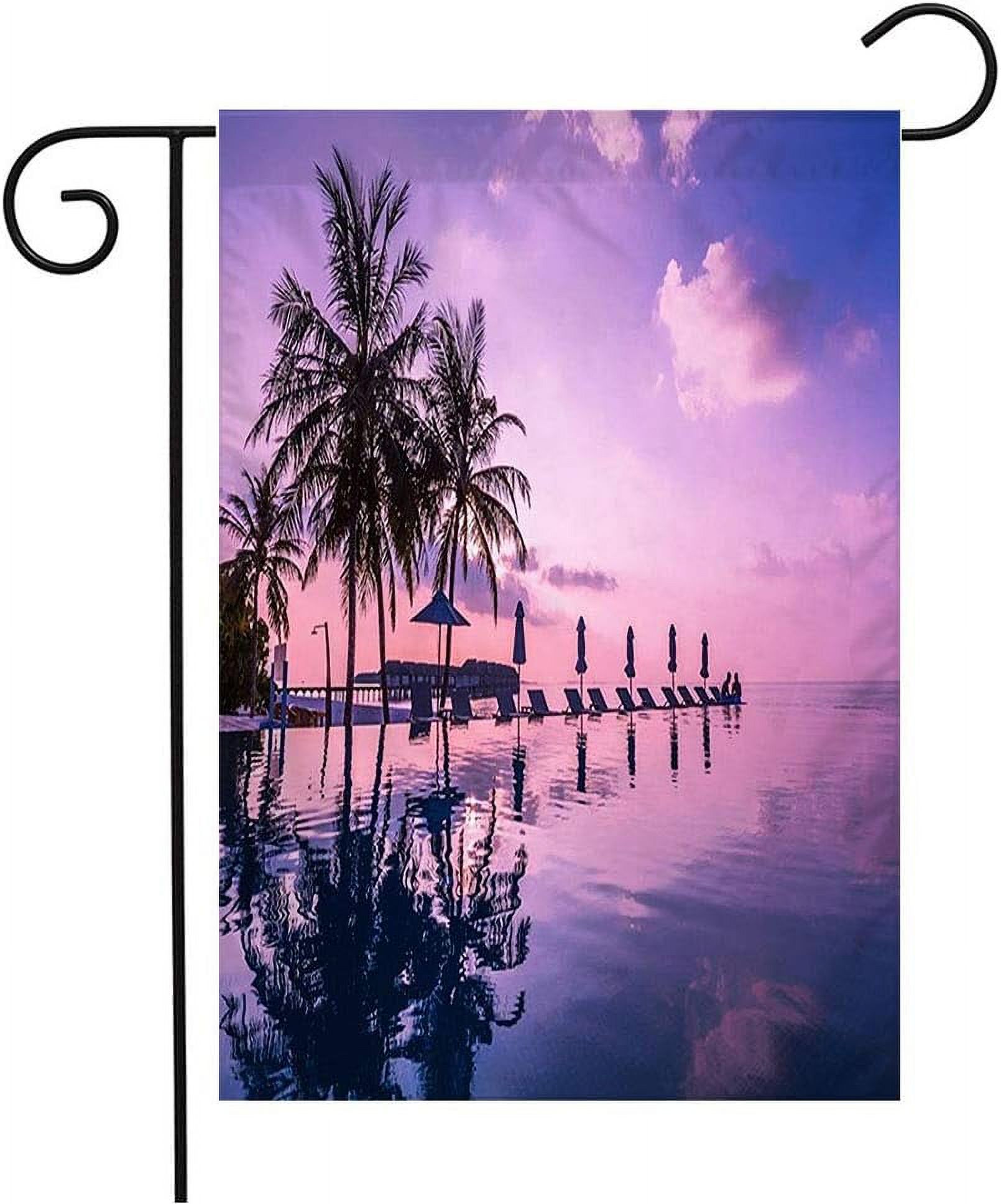 Welcome Garden Flag Tranquil Tourist Infinity Nature Swimming Quiet ...