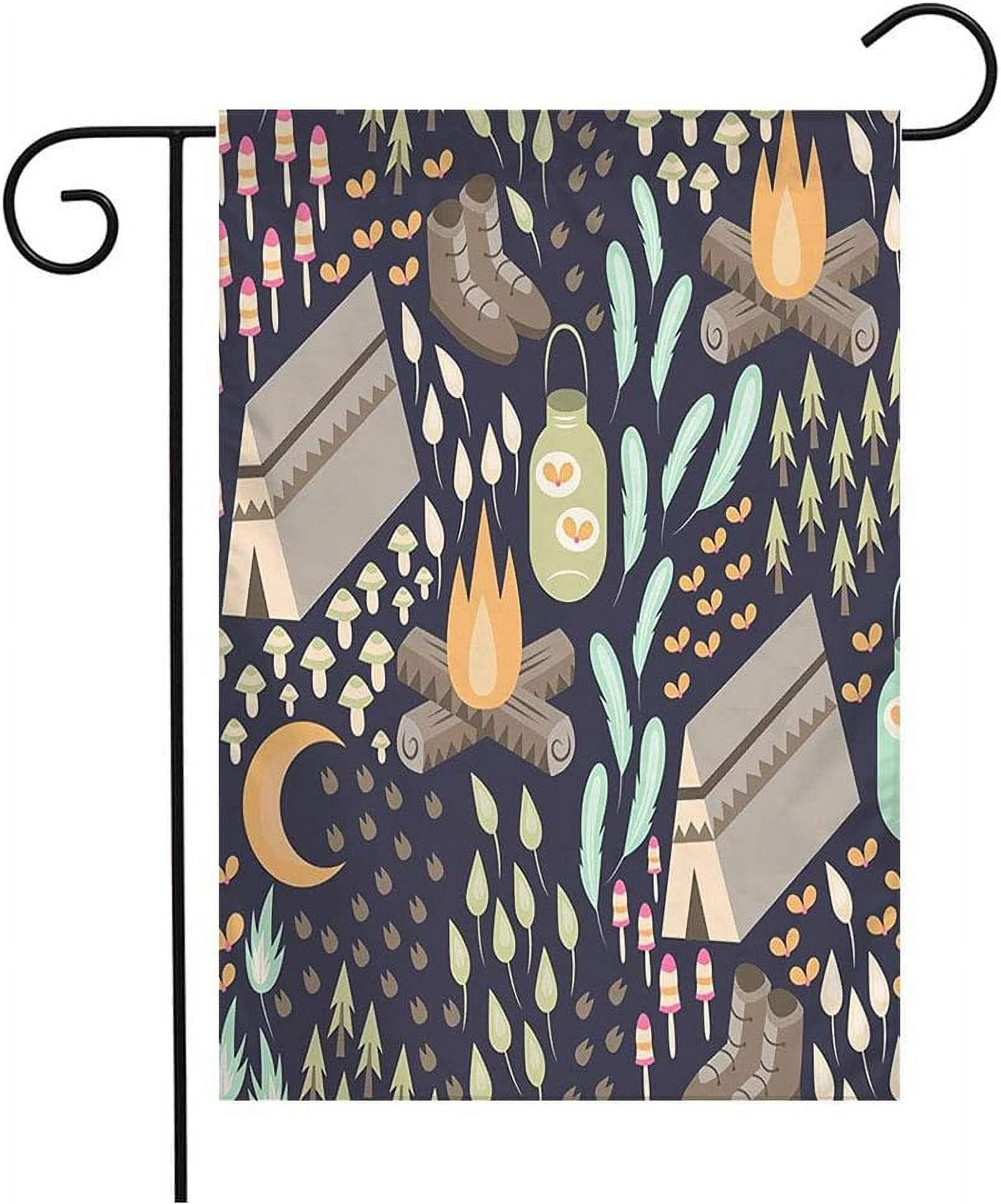 Welcome Garden Flag Travel Fun Camp Camping Themed Pattern Gear Various ...