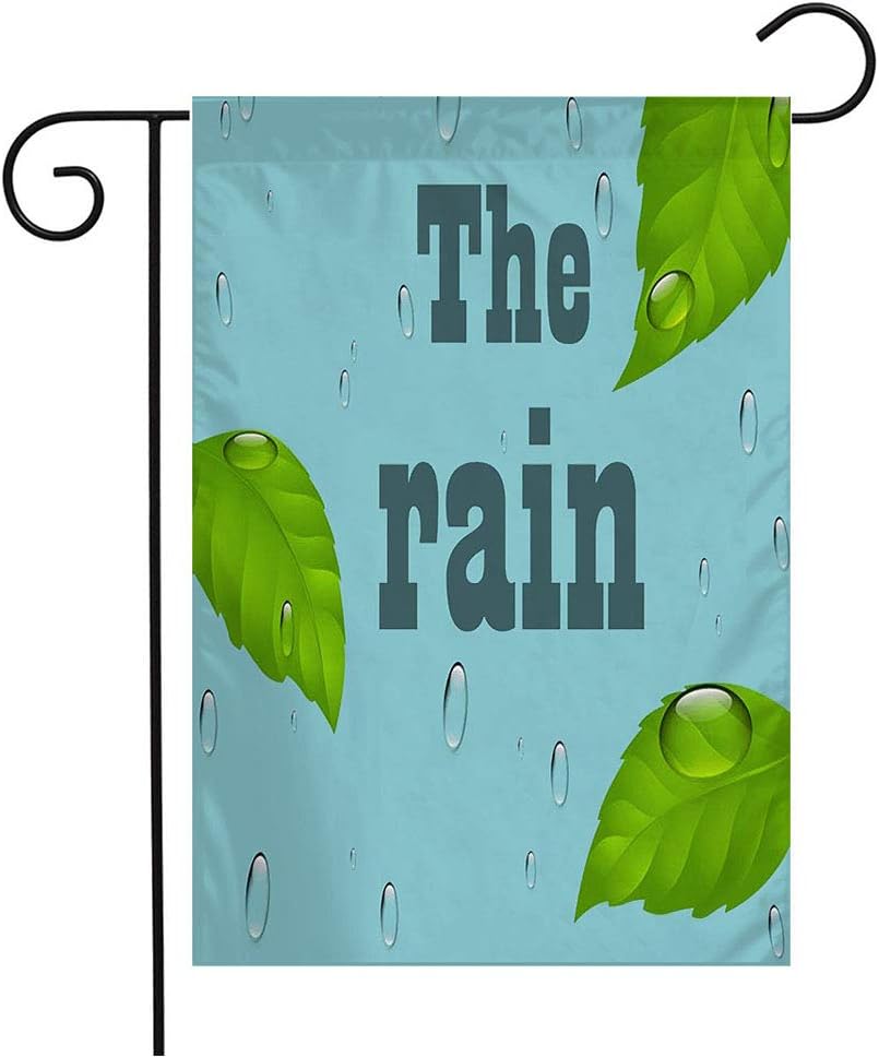 Welcome Garden Flag Vertical Dew Green Decoration Rainfall Or Fall ...