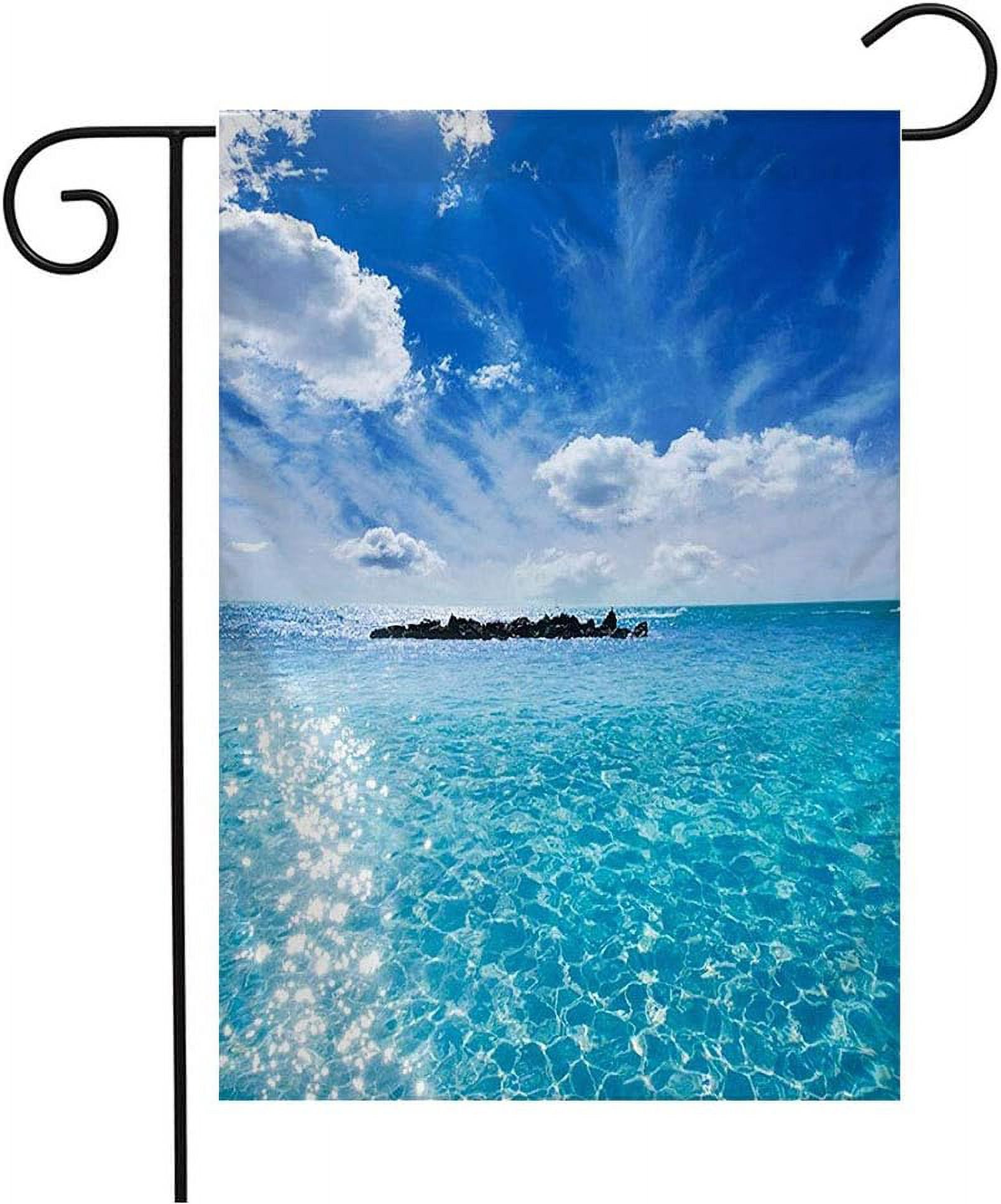 Welcome Garden Flag Vertical Key West Beach Fort Zachary Taylor Blue ...