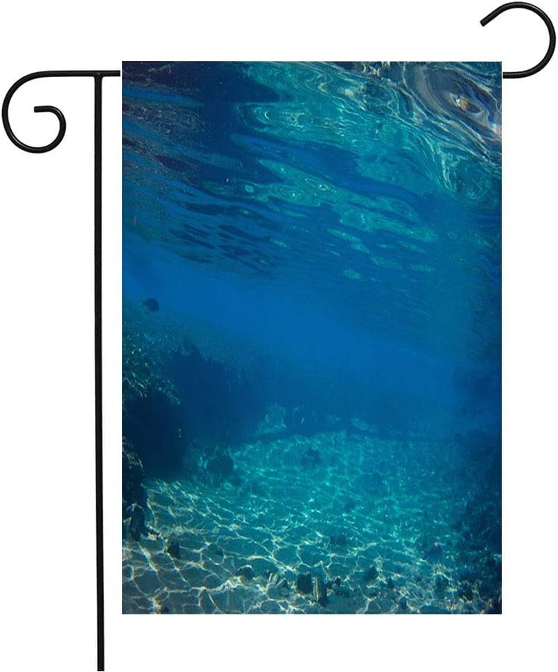 Welcome Garden Flag Vertical Under Water Scuba Natural Fishes Read Red ...