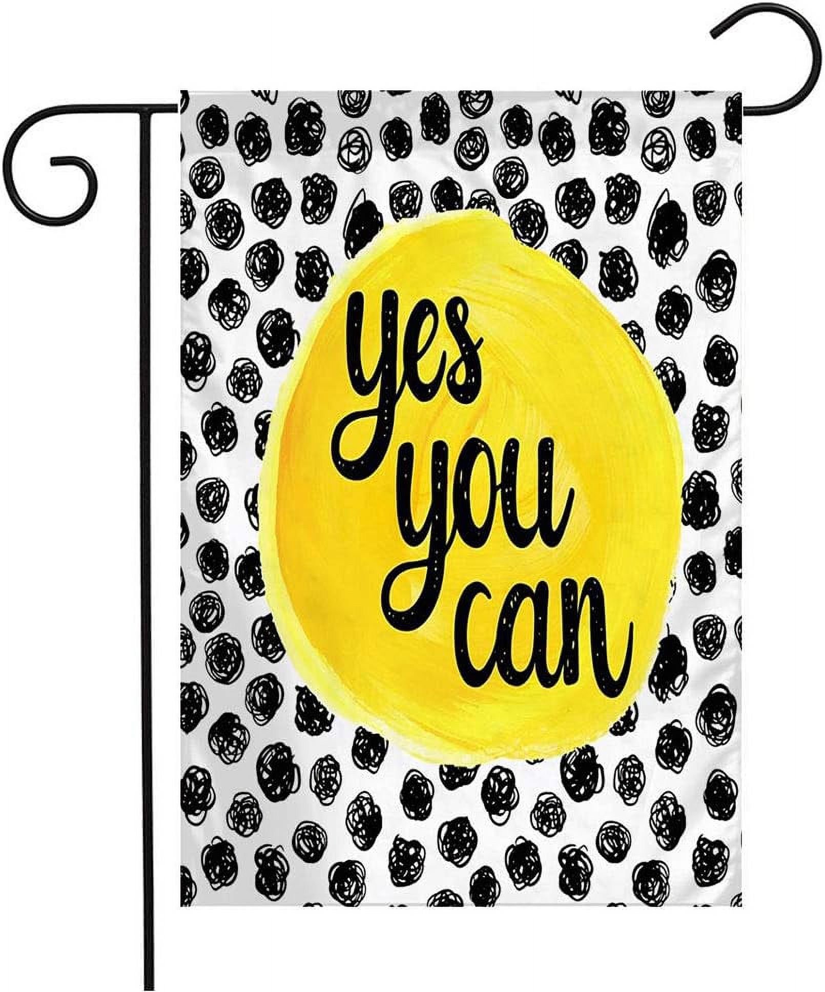 Welcome Garden Flag You Can Font Quote Creative Hand Drawn On Element ...