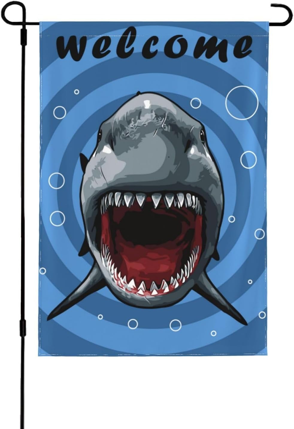 Welcome Garden Flags 12x18 Double Sided Small Shark Yard Flag for ...