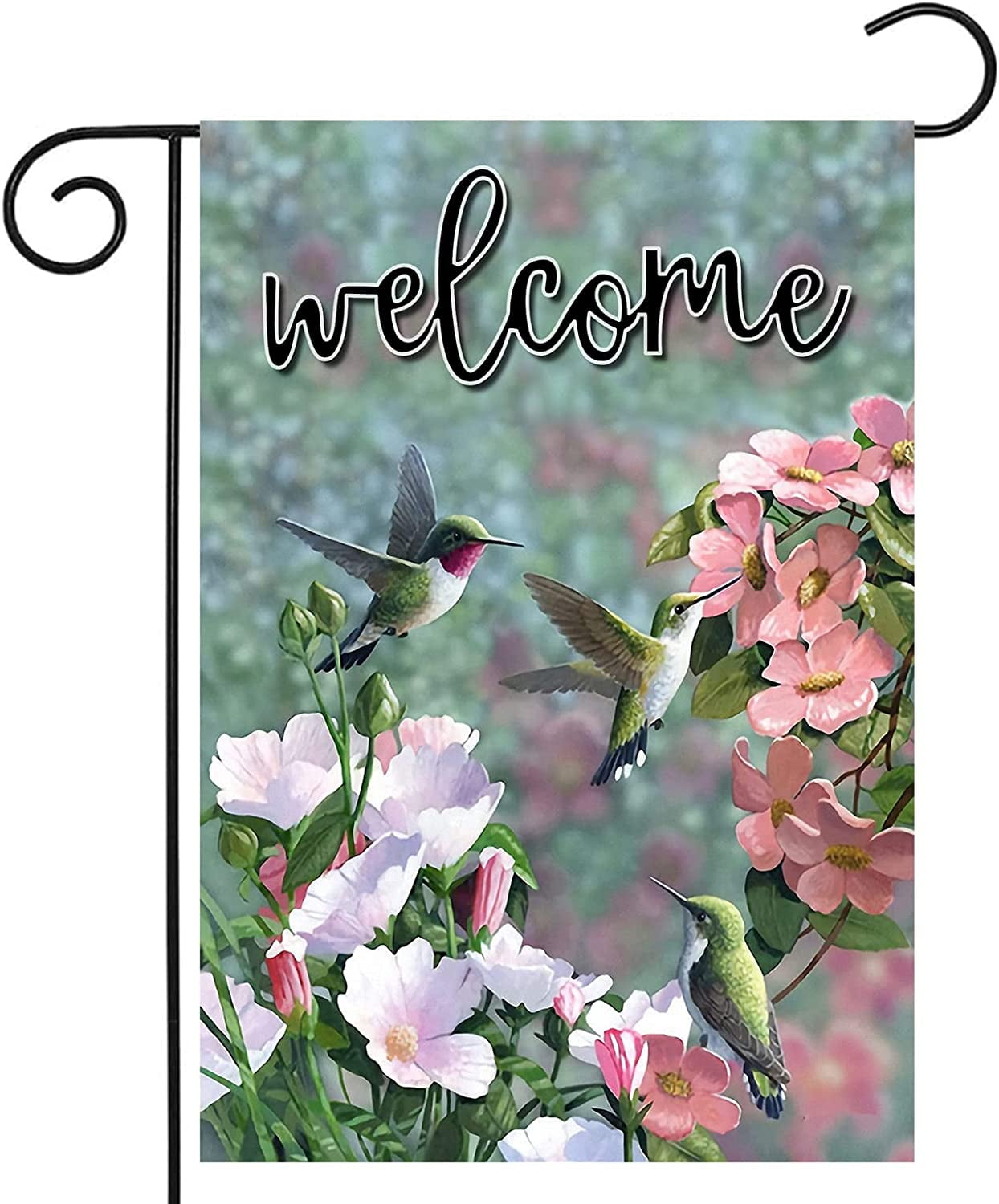 Welcome Garden Flags Double Sided,Yard Flags Spring Summer Garden Decor ...