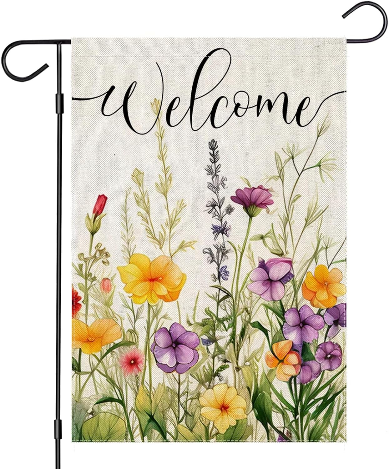 Welcome Garden Flags for Outside 12x18 Inch Double Sided Spring ...