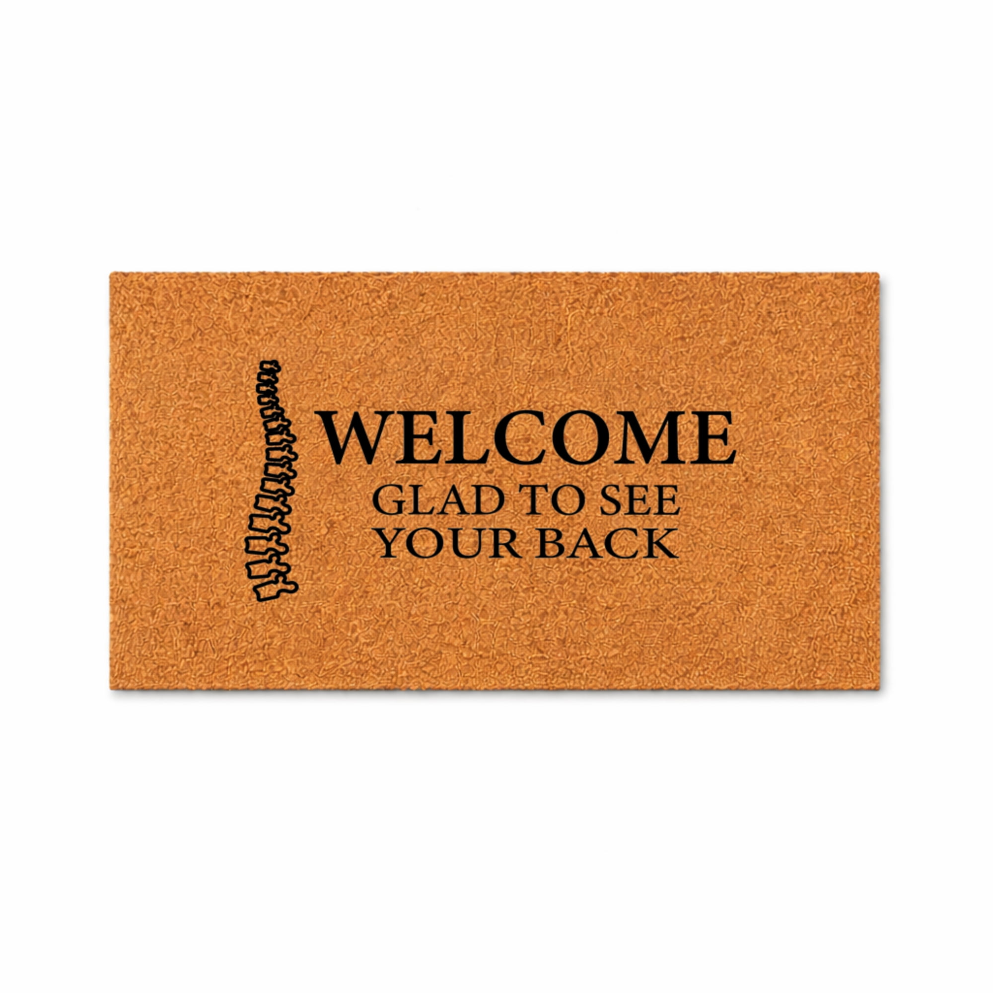 Welcome Glad To See Your Back Doormat, Outdoor Entrance Mat, Funny ...