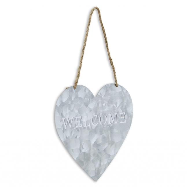Welcome Gray Galvanized Metal Wall Art - Walmart.com