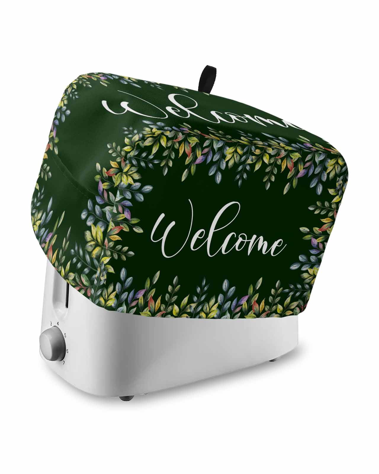 Welcome Green Leaf Toaster Cover 2 Slice, Small Kitchen Appliance ...