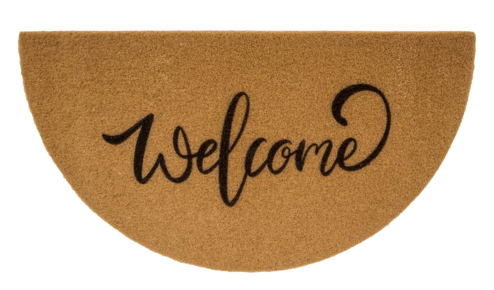 Welcome' Half Circle Doormat Welcome Mat for Outdoors, Half Moon ...