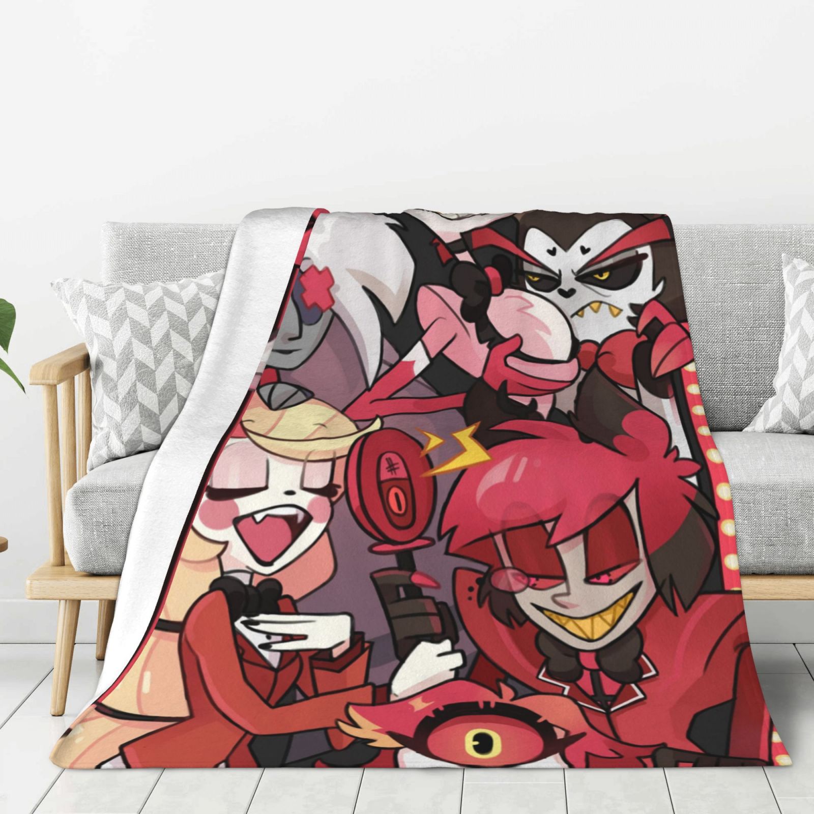 Welcome To Hazbin Hotel Flannel Blanket Cozy Ultra-Soft Micro Throw ...