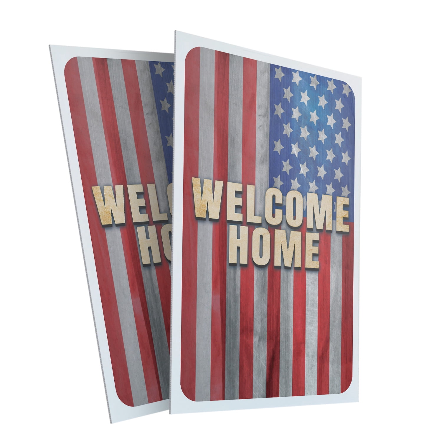Welcome Home (2-PACK) 24" x 36" Plastic Signs | Sign Insert 4mm ...
