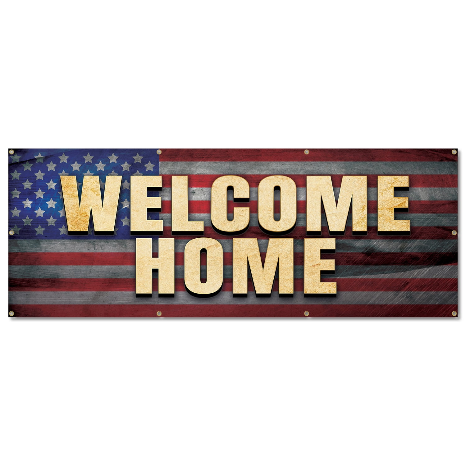 Welcome Home | 36" X 96" Banner | Outdoor Vinyl Sign With Grommets ...
