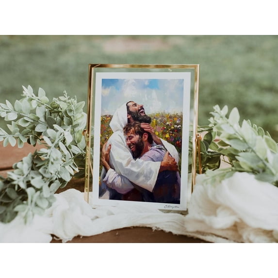 Welcome Home 4 Jesus Christ Portrait First Moment in Heaven Jesus ...