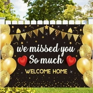Welcome Home Banner Housewarming, Outdoor Welcome Back Home Yard Sign ...