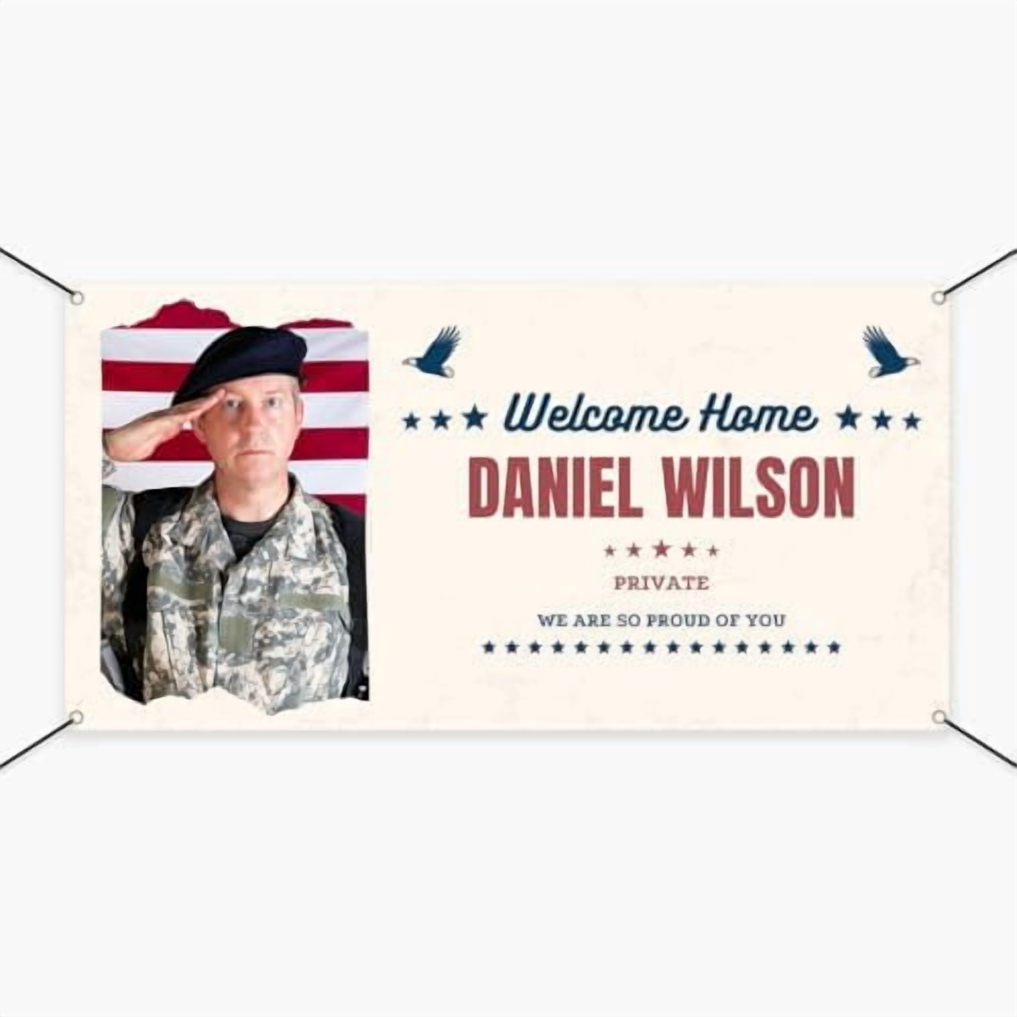 Welcome Home Banner, Personalized Welcome Home Soldier, Custom Military ...