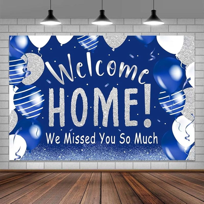 Welcome Home Beautiful Banner Backdrop Decorations Photo Backdrop ...