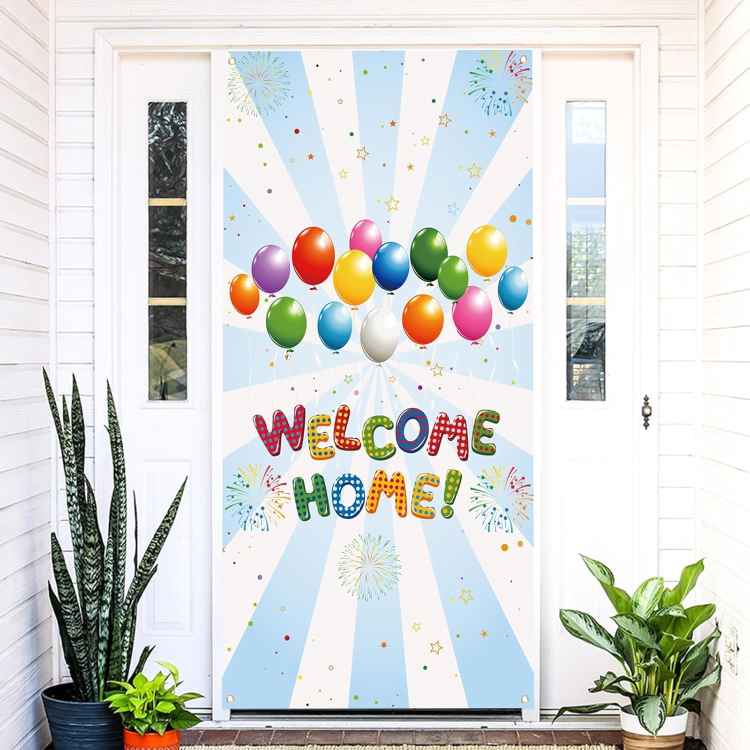 Welcome Home Door Banner, Welcome Home Door Cover, Housewarming ...