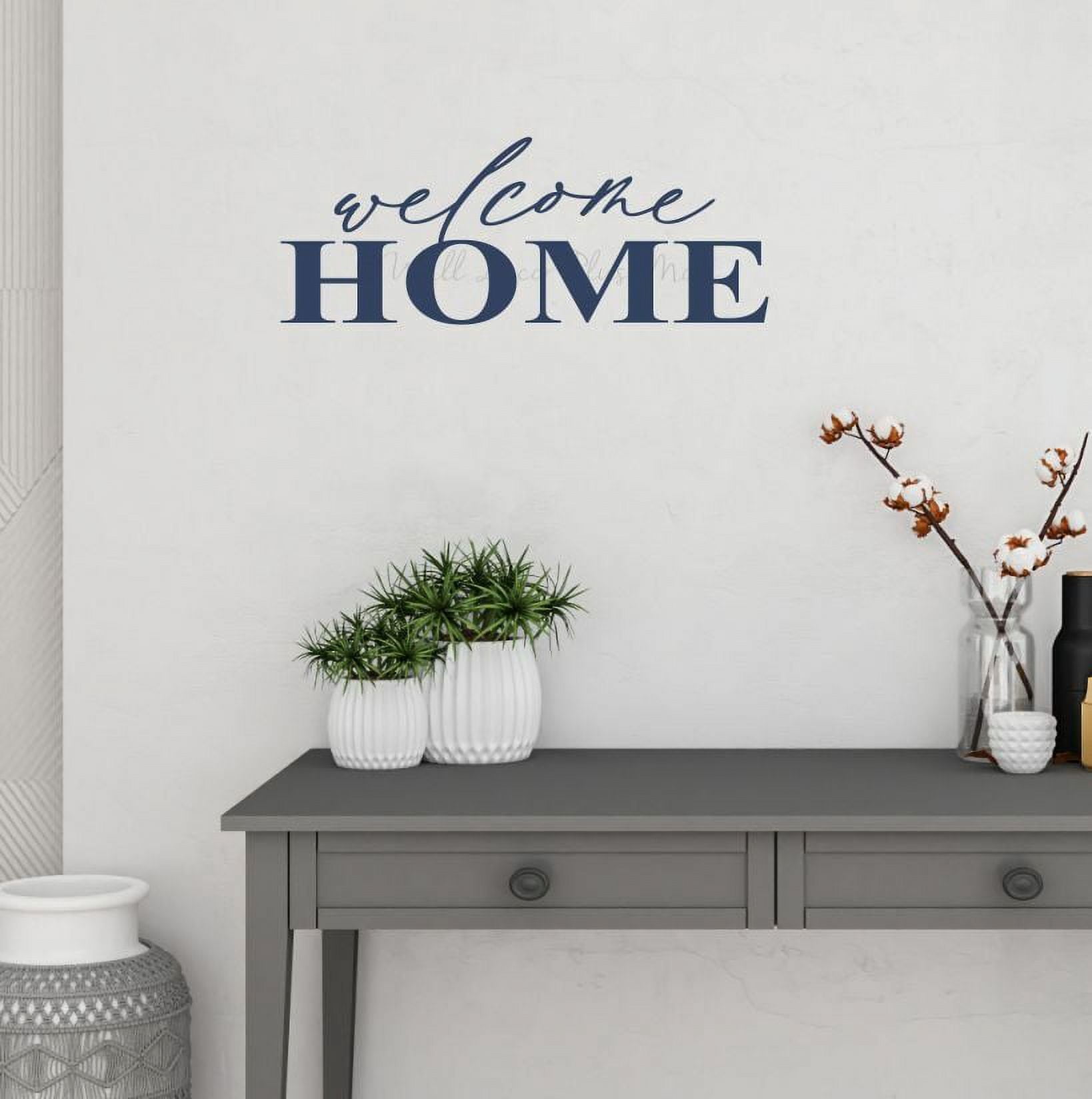Welcome Home Entryway Decor for Wall - Die-Cut Vinyl Wall Art - Quote ...