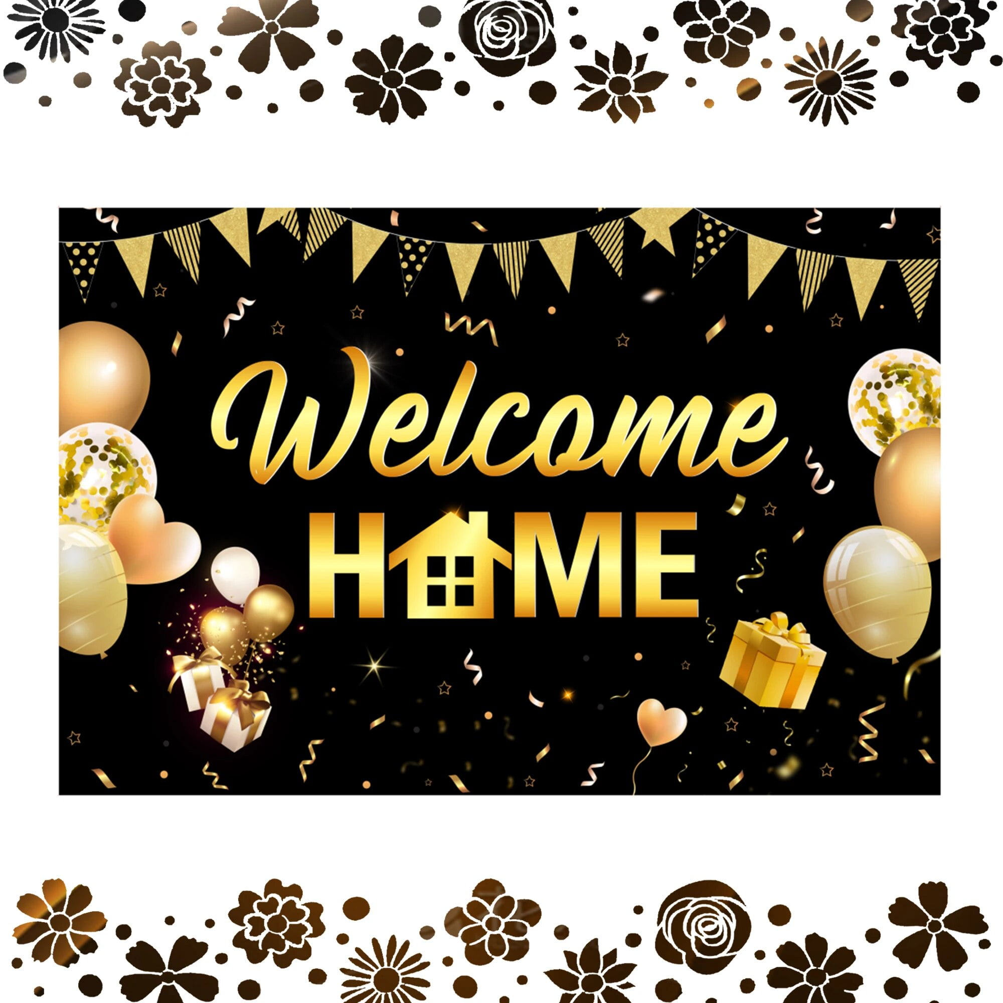 Welcome Home Party Decorations Welcome Home Backdrop Welcome Back Home ...
